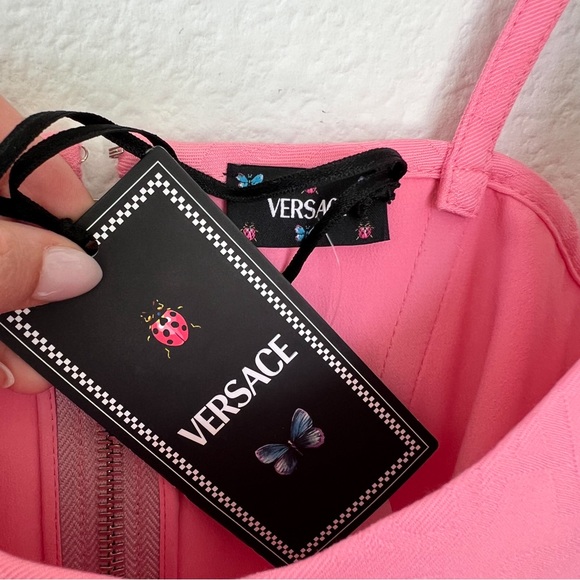 Versace | Tops | Versace La Vacanza Collection Bra Corset Top All Over ...